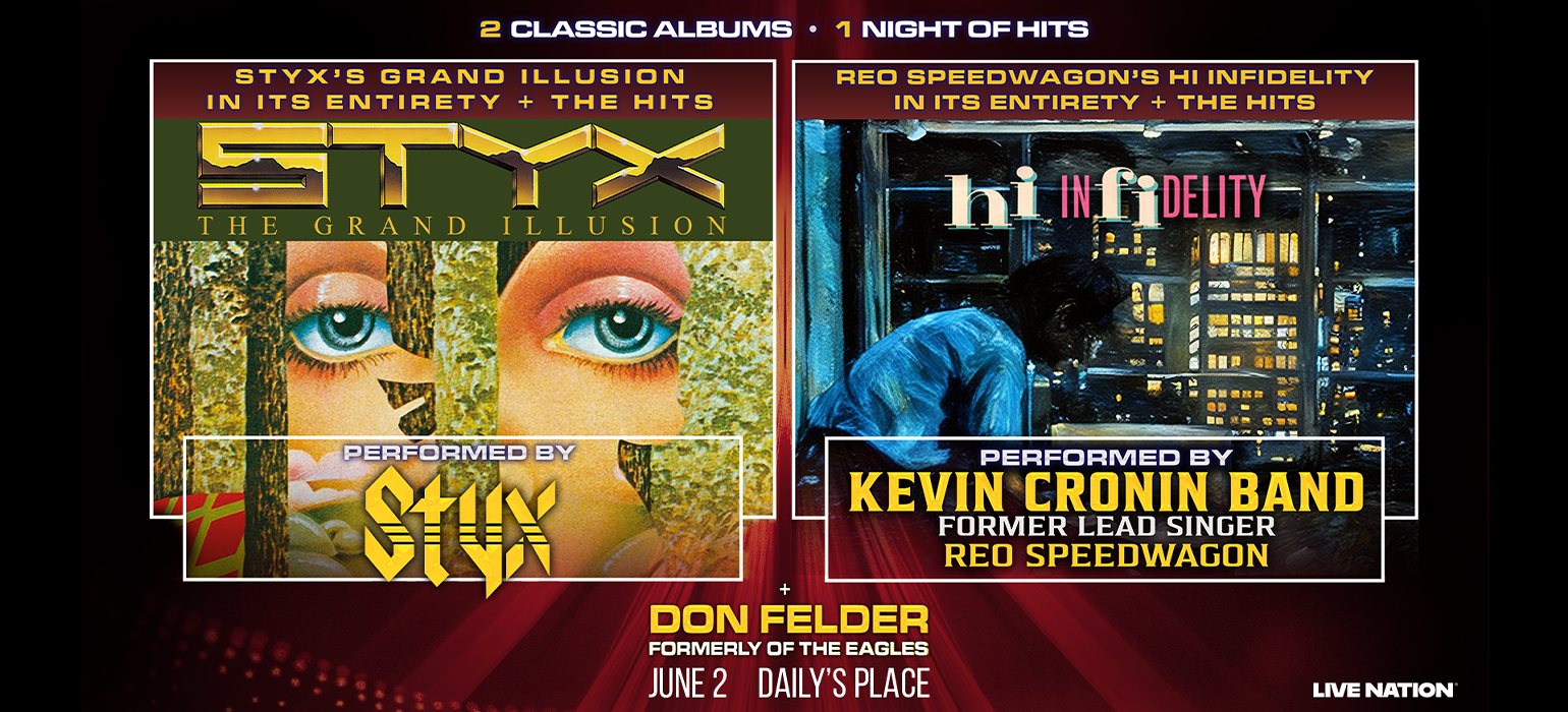 Styx & Kevin Cronin + Don Felder The Brotherhood of Rock Tour | Daily's Place